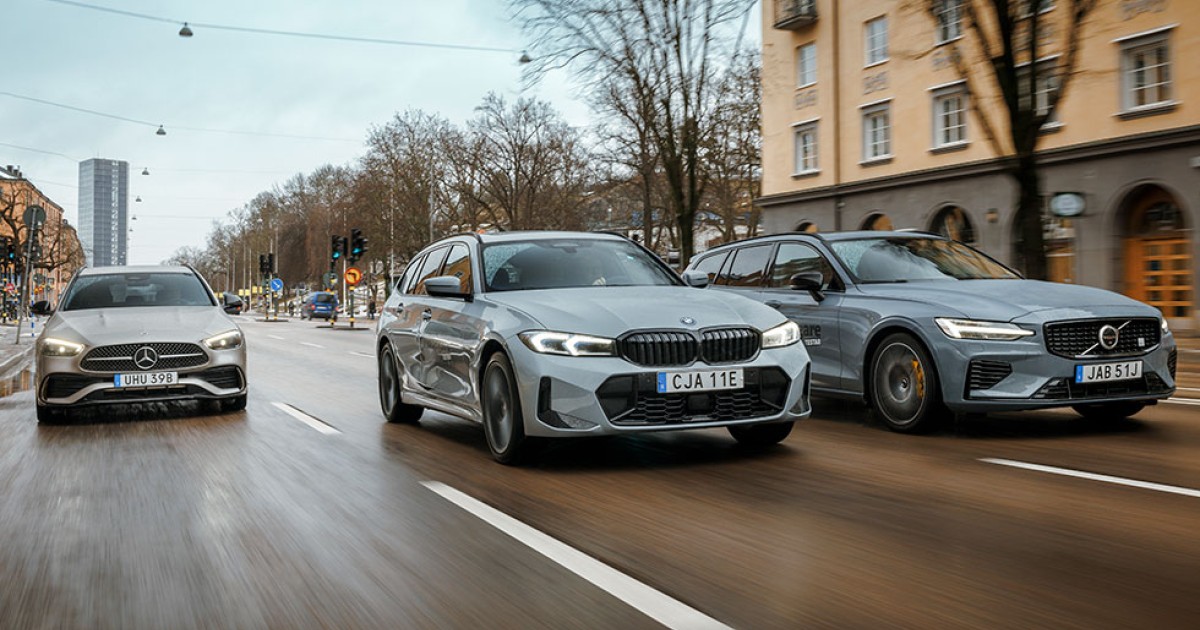 Test: BMW 330e, Mercedes C 300e och Volvo V60 T8 (2023) | Vi Bilägare