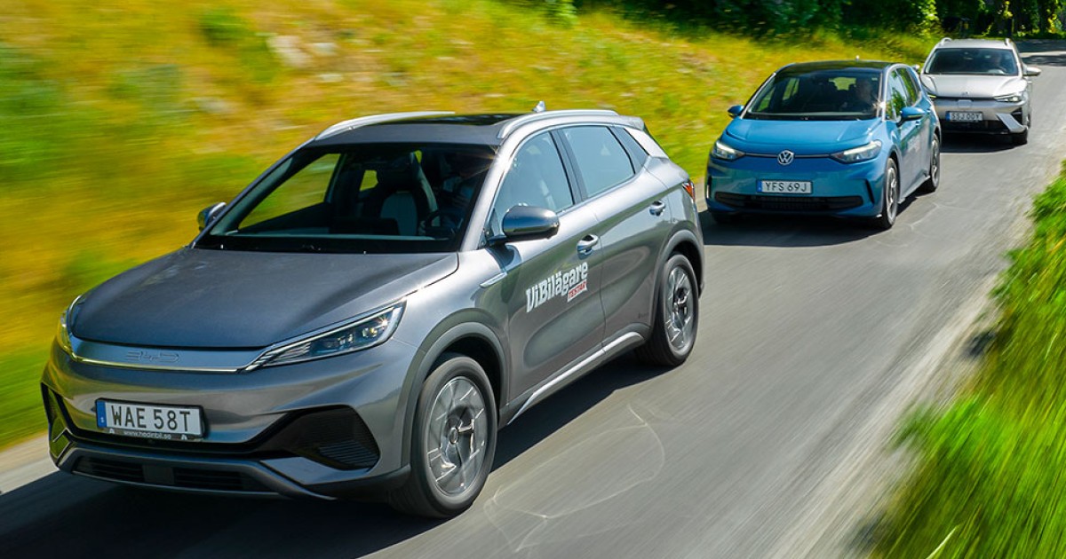 Test: BYD Atto 3, MG 5 och Volkswagen ID.3 (2023) | Vi Bilägare