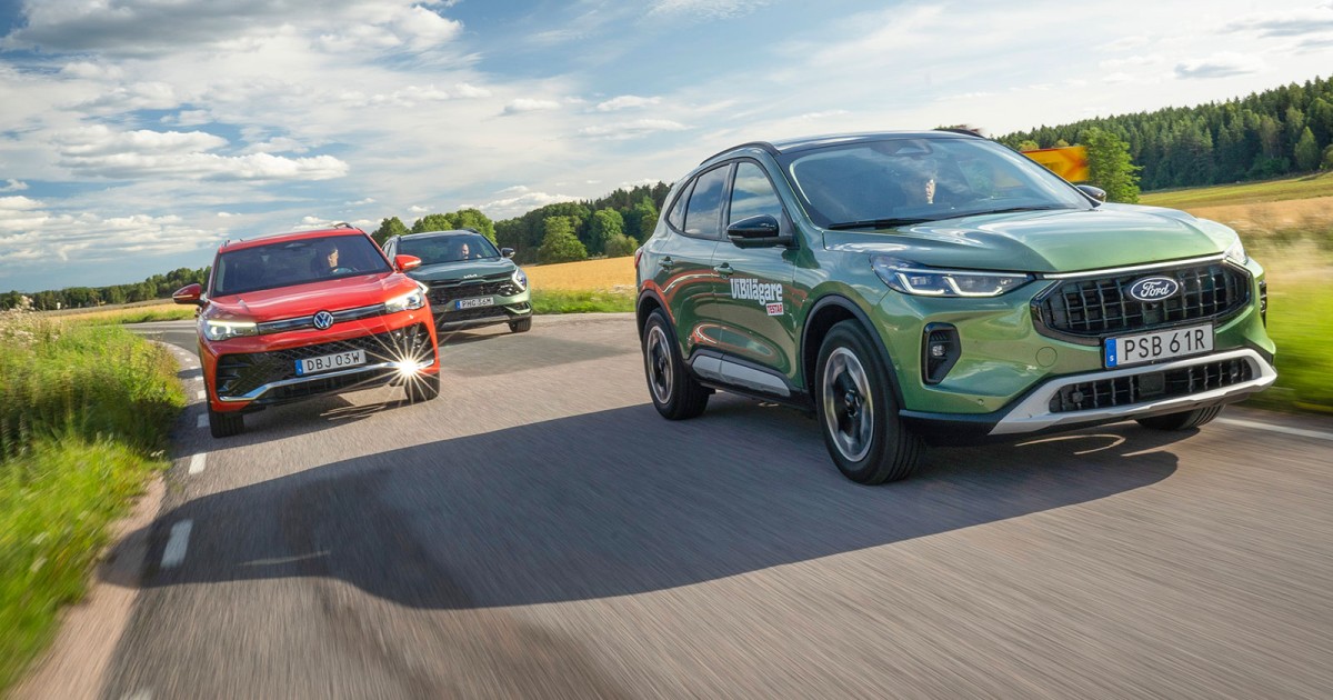 Test: Ford Kuga, Kia Sportage och Volkswagen Tiguan (2024) | Vi Bilägare