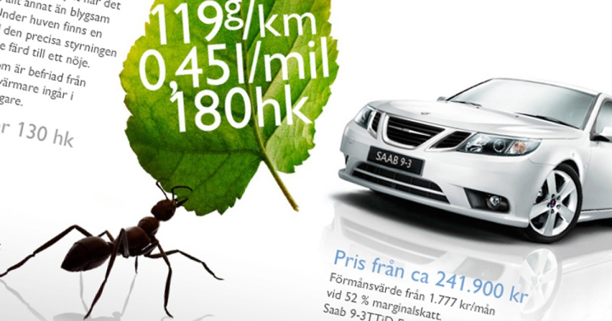 Saab kritiseras för vilseledande reklam | Vi Bilägare