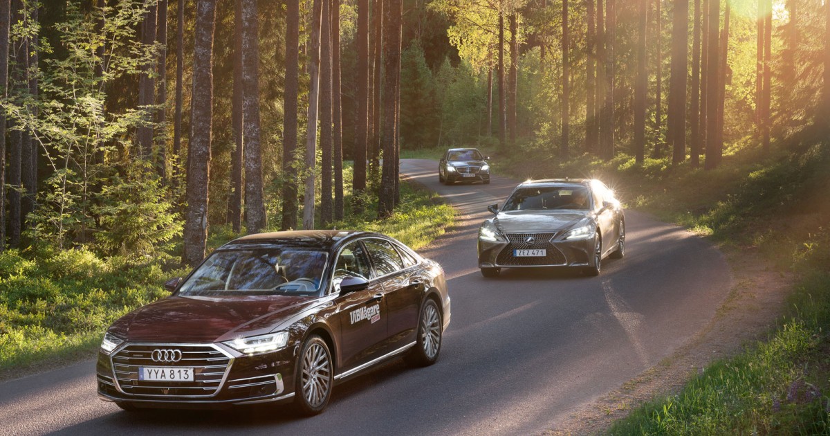 Ljustest: Audi A8, Lexus LS och Mercedes S-klass (2018) | Vi Bilägare